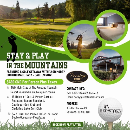 Kootenay Golf Vacation Packages: Stay & Play Golf | Rossland Tourism